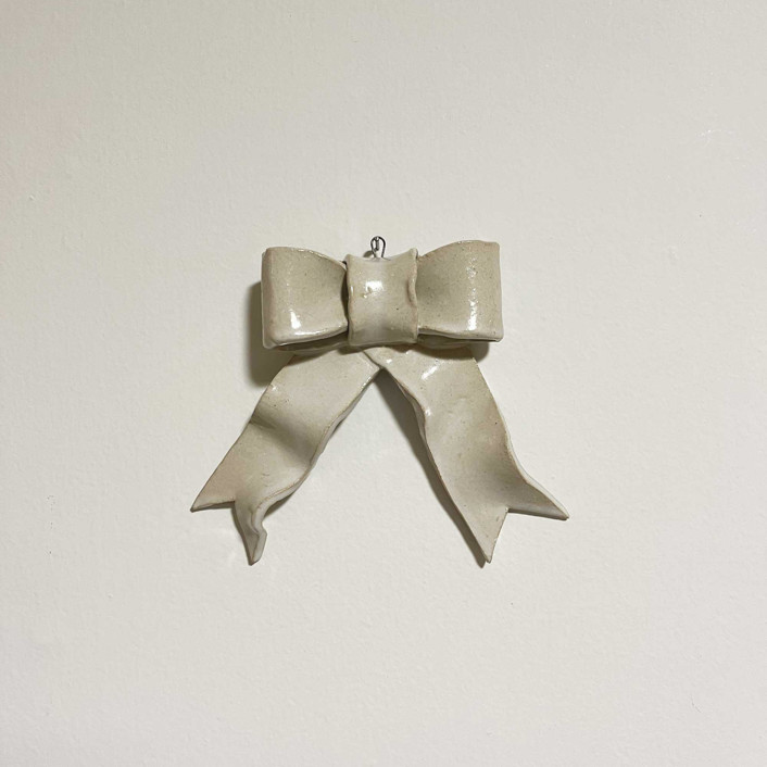 Ceramic Ribbon Bow - Small Decorative Object by Sidney Field | Minted