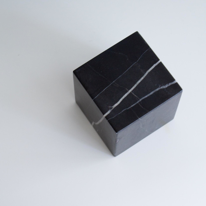Marble Cube (NERO) Decorative Object by the parmatile shop | Minted