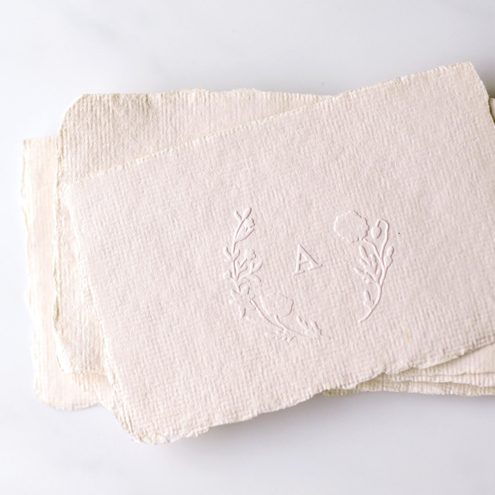 Custom Monogram Embosser No. 1 Envelope Liners by Cedar and Grey | Minted