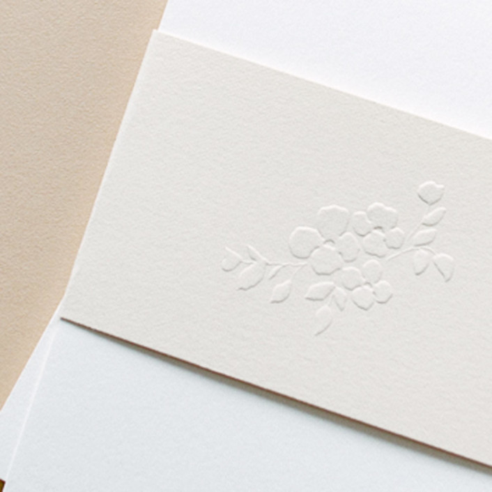 Paper Embosser Design No.24 - Dogwood Spray Wedding Envelope ...