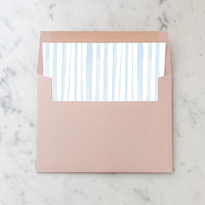 A7 Envelope Liners Blue Watercolor Stripes Square Flap (set of 10 ...