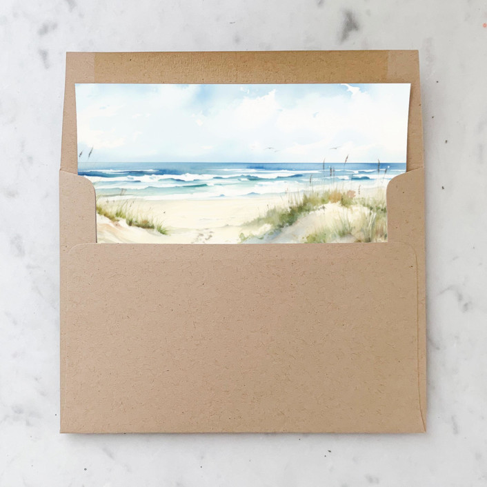 A7 Envelope Liners Beach Dunes Square Flap (set of 10) Envelope Liners ...