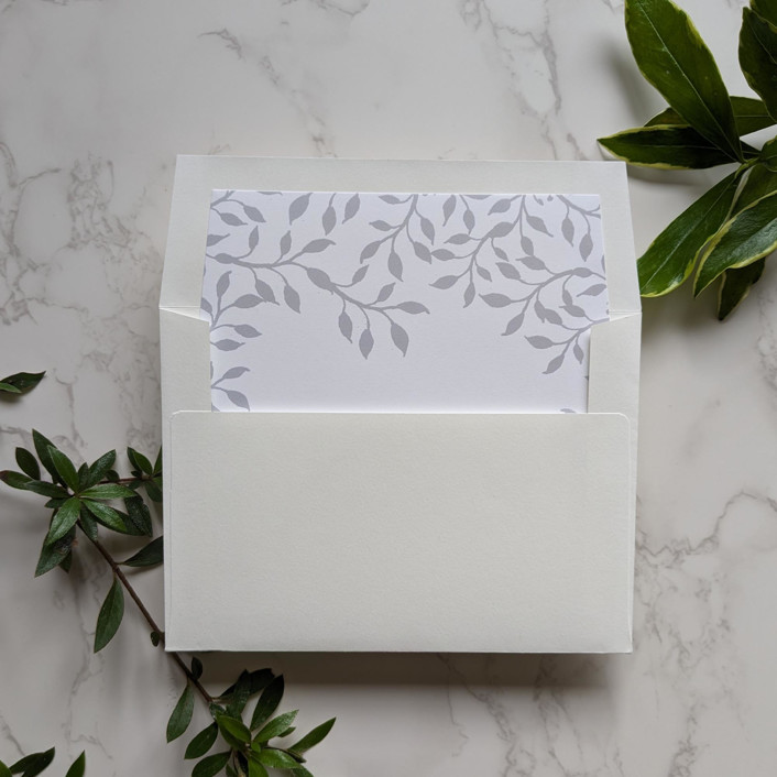 Ivy Watercolor Square Envelope Liner | Set of 10 Envelope Liners by ...