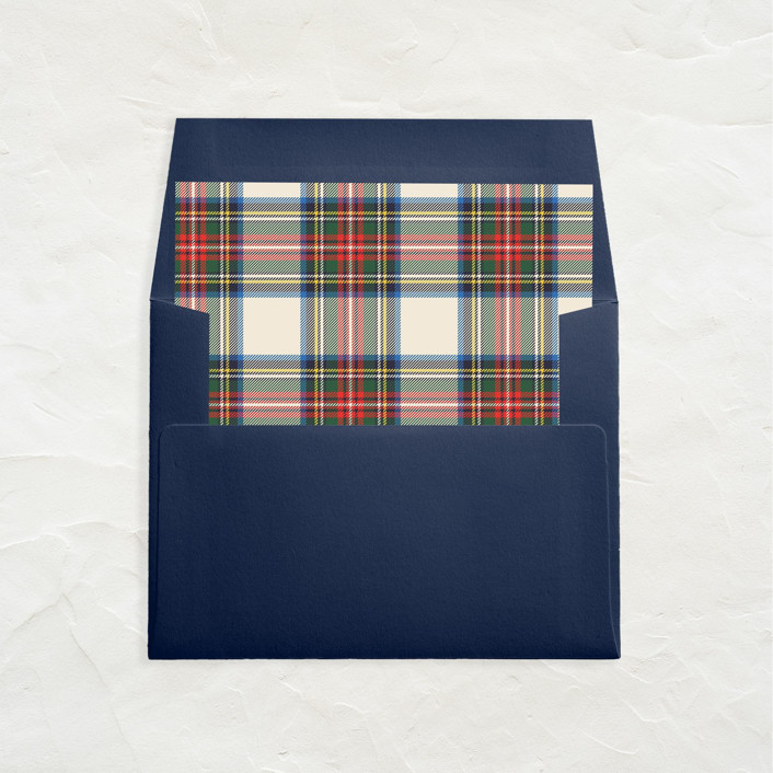A7 Envelope Liners Square Flap // Holiday Plaid 2 (Set of 25) Envelope ...
