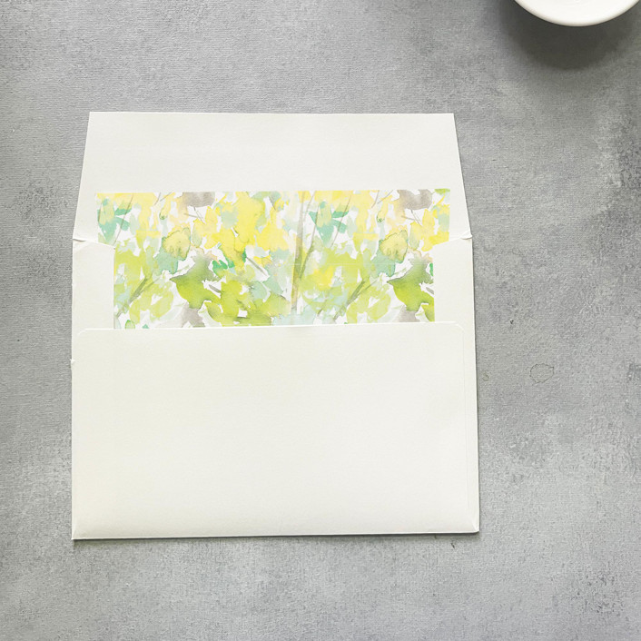 Spring Watercolor Square Envelope Liner | Set of 10 | For 5x7 ...