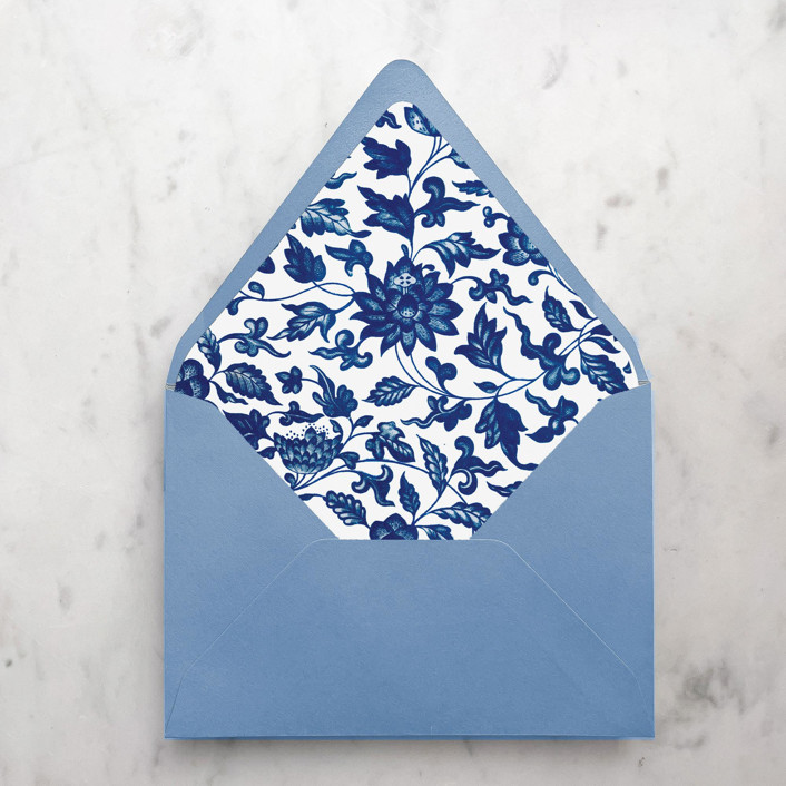 A7 Envelope Liners Blue China Pattern (set of 10) Envelope Liners by ...