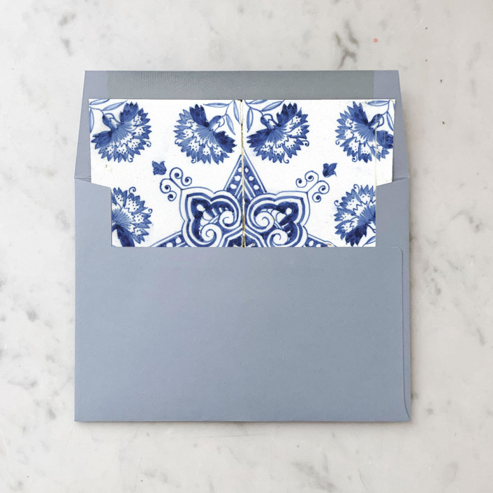 A7 Envelope Liners Spanish Tiles Square Flap (set of 10) Envelope ...
