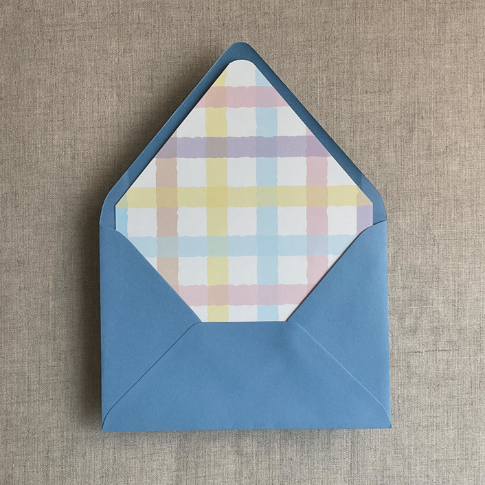 Marshmallow checkers envelope liner for A7 euro flap envelope | pack of ...