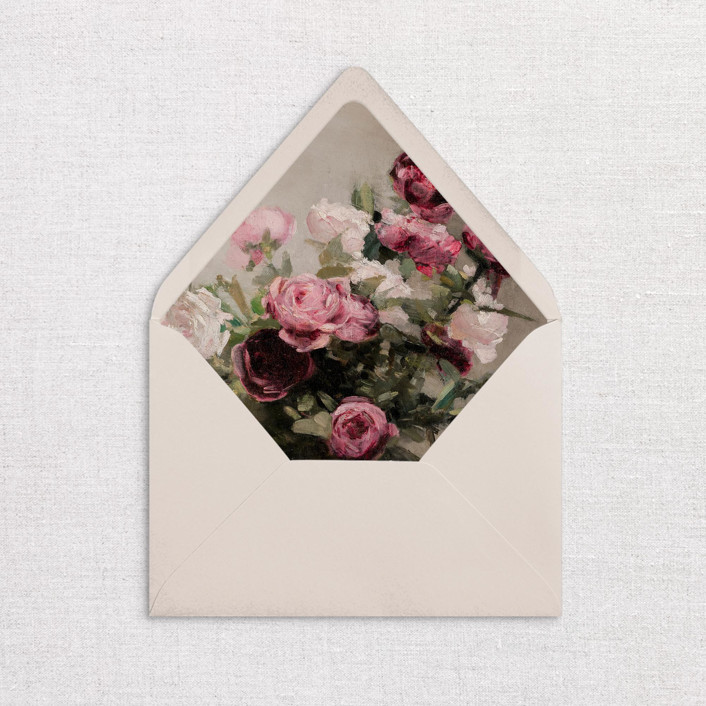 Pink Watercolor Floral Envelope Liners, Pack of 25 Envelope Liners by ...