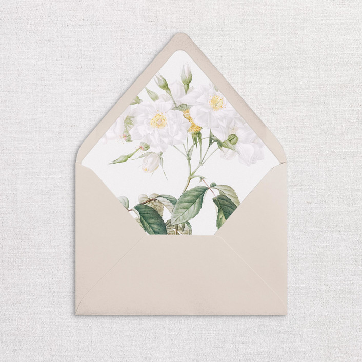 White Floral Envelope Liners, Pack of 25 Envelope Liners by Studio ...