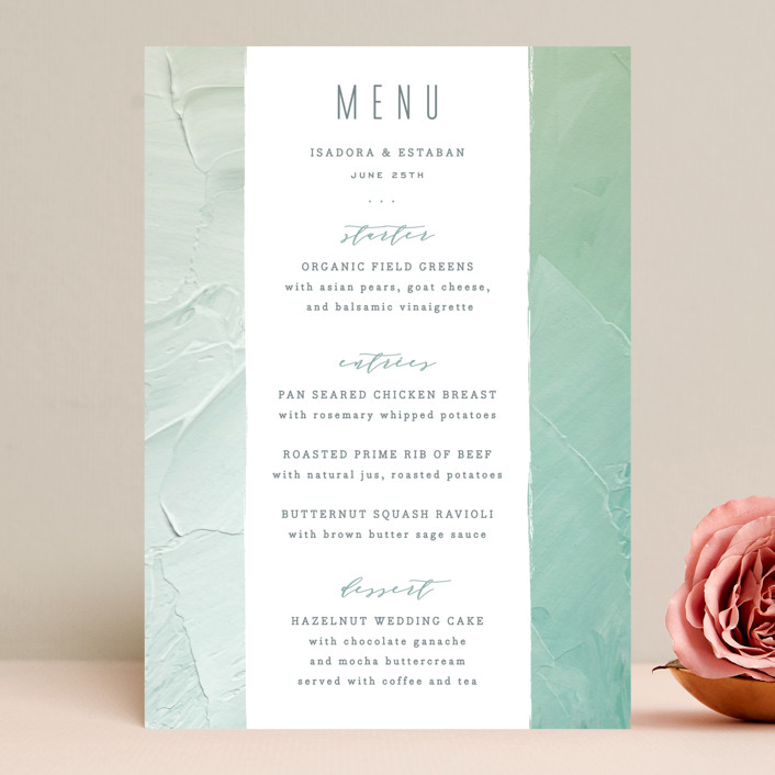 Painted Sea Menus by Hooray Creative | Minted