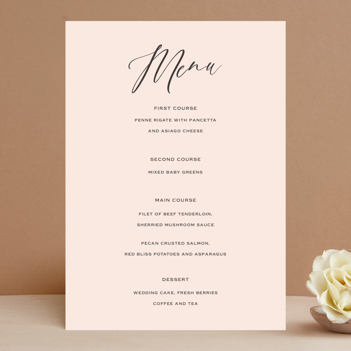 Vision of Love Menus by Design Lotus | Minted