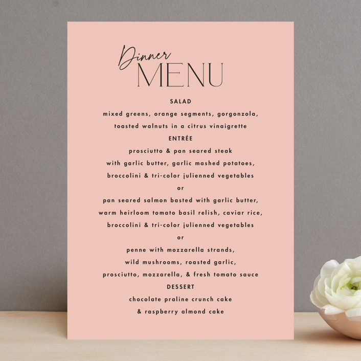 The Ultimate After Party Menus by Becky Nimoy | Minted