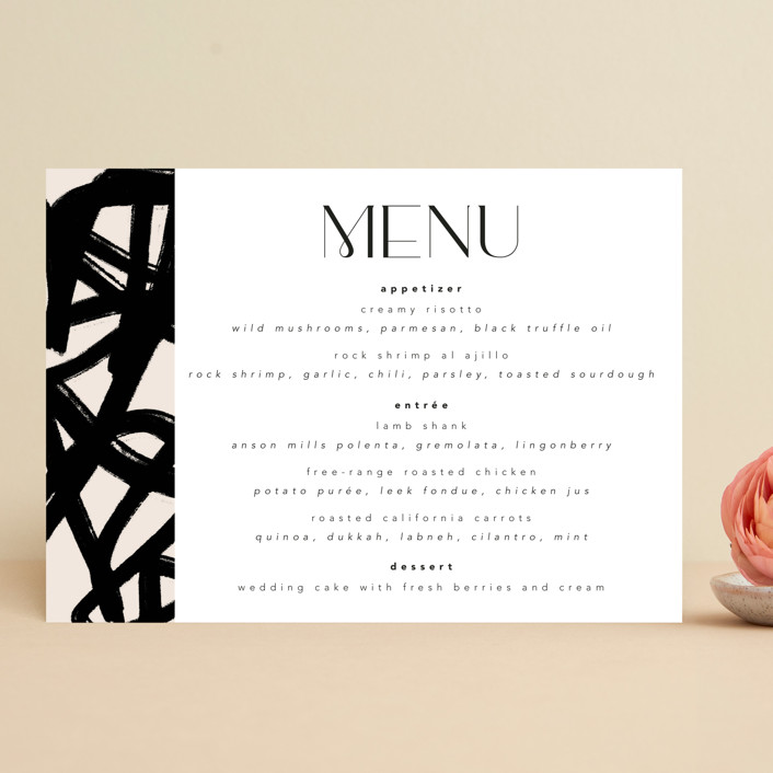 West Side Menus by Hudson meet Rose | Minted