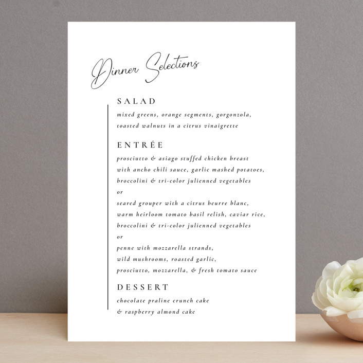 Opera Menus by Jackie Mangiolino | Minted