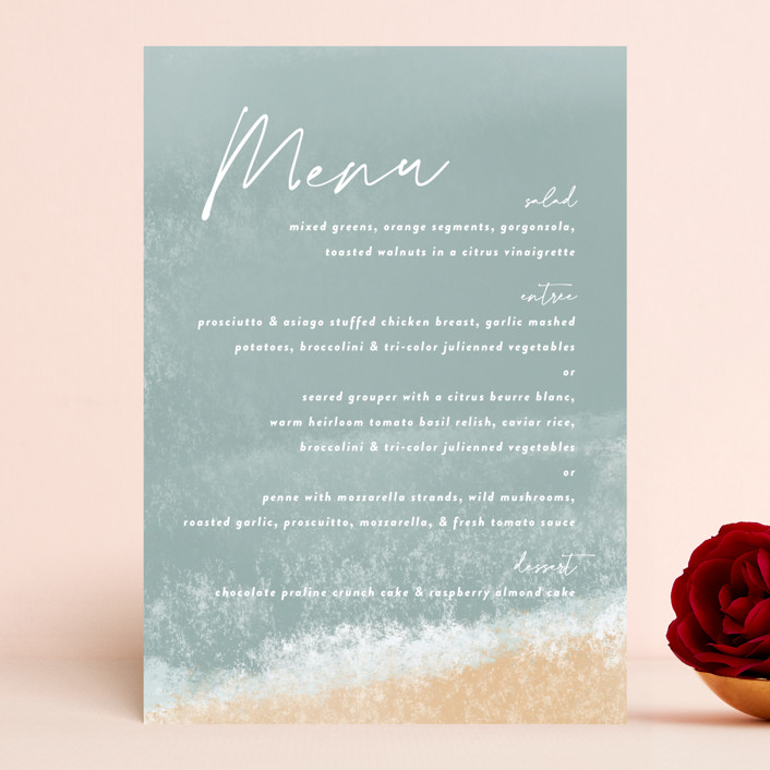 Seaside Menus by Rebecca Durflinger | Minted