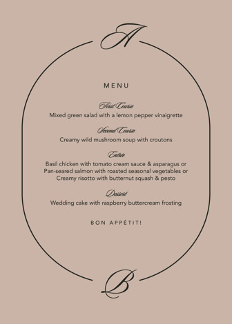 Initials Circle Arch Menus by FRANI | Minted
