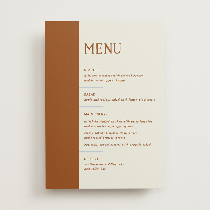 Stripes Menus by Kelly Watkins | Minted