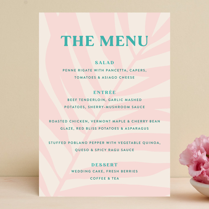 The Palm Menus by Pixel and Hank | Minted