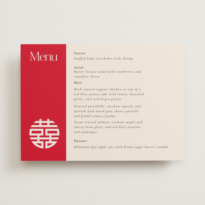 Happy in Love Menus by Inkblot Design | Minted