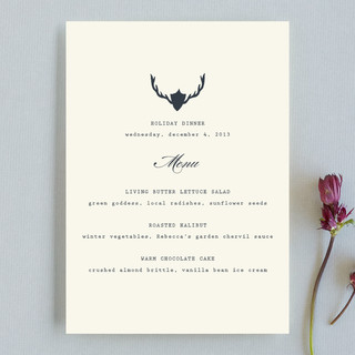 Fireside Feast Menus by Megan Davis | Minted