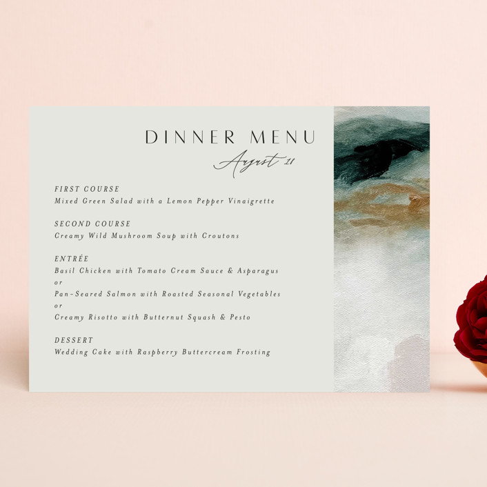 Sunset Waves Menus by Nicoletta Savod | Minted