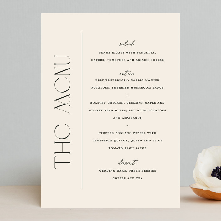 The Manor Menus by Pixel and Hank | Minted