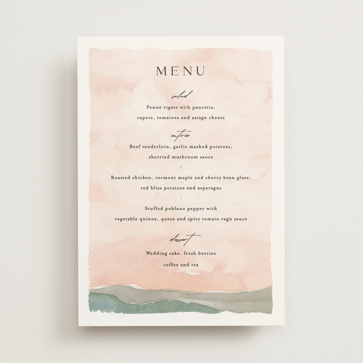 Countryside Menus by Pixel and Hank | Minted