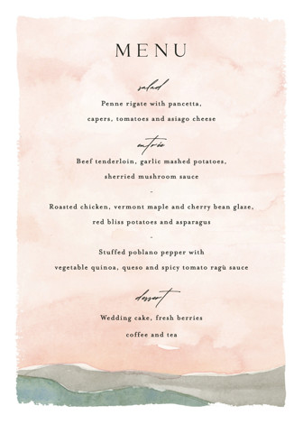 Countryside Menus by Pixel and Hank | Minted