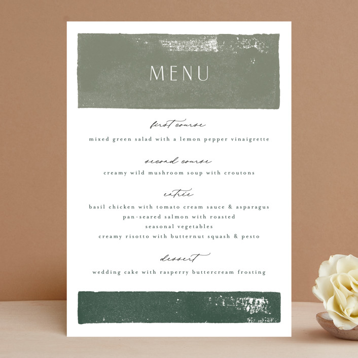 Foothills Menus by Alethea and Ruth | Minted