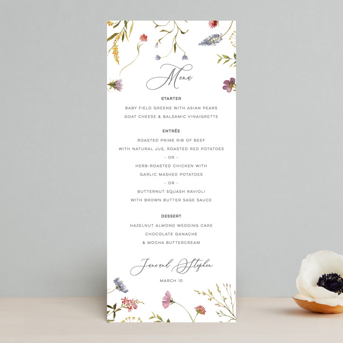 Untied Menus by Erin Hodges | Minted