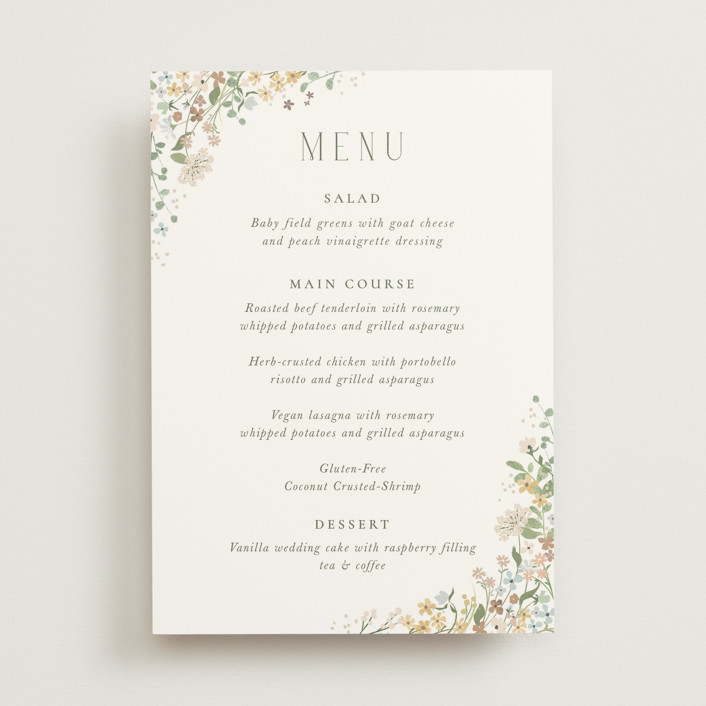 Avery Menus by Jennifer Wick | Minted