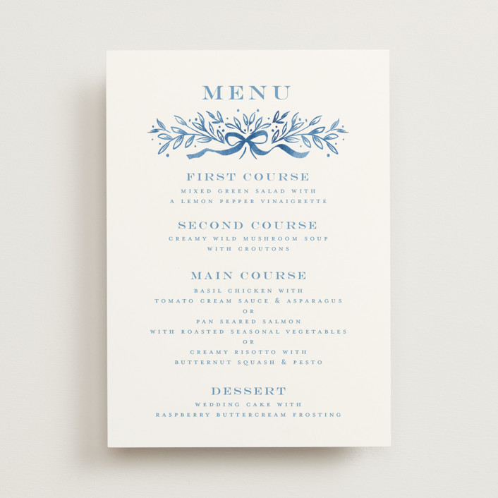 Royal Menus by Petra Kern | Minted