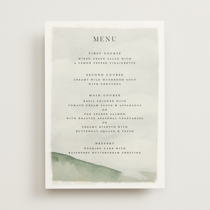 Countryside Menus by Petra Kern | Minted