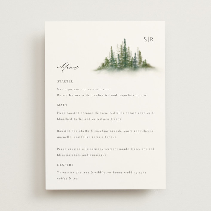 Somerset Menus by Melanie Kosuge | Minted