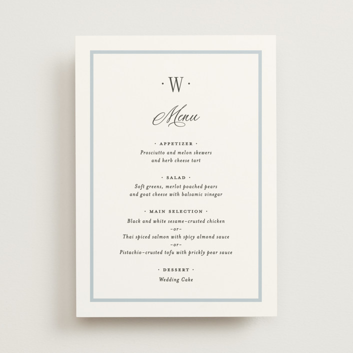 Dotted Classic Menus by Carolyn MacLaren | Minted