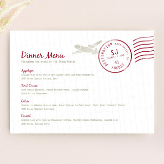 Faraway Destination Menus by bumble ink | Minted