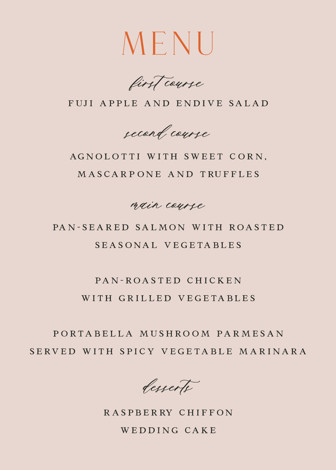ampersand names Menu Cards by Lori Wemple | Minted