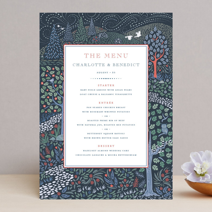 Woodland Garden Menus by Paper Sun Studio | Minted