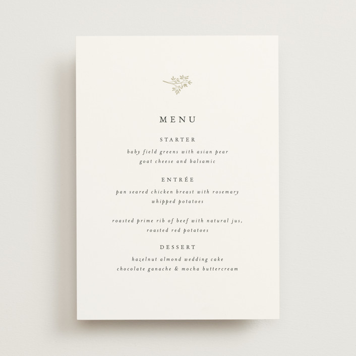 Sense and Sensibility Menus by Design Lotus | Minted