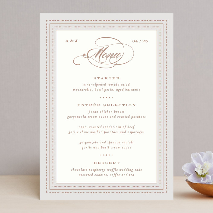 Simply Grand Menus by Hooray Creative | Minted