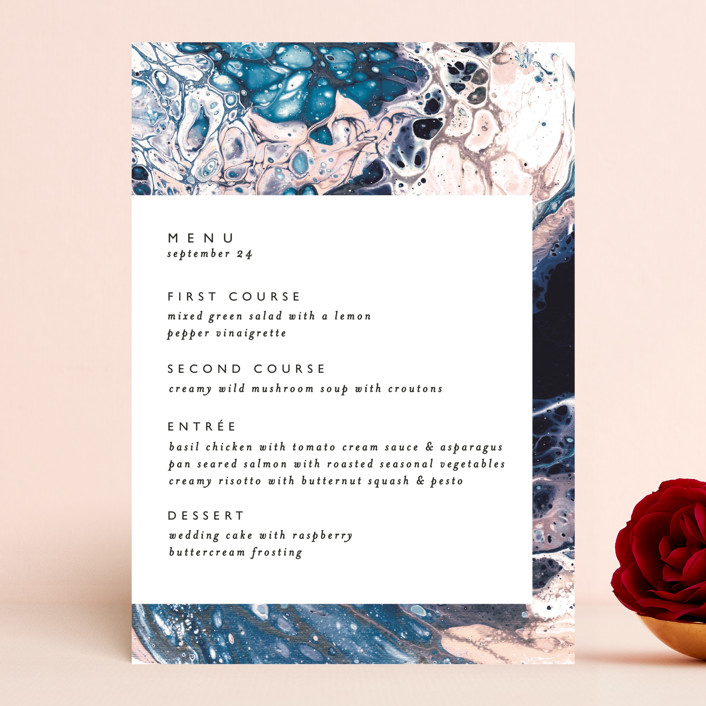 swirl Menus by Alethea and Ruth | Minted