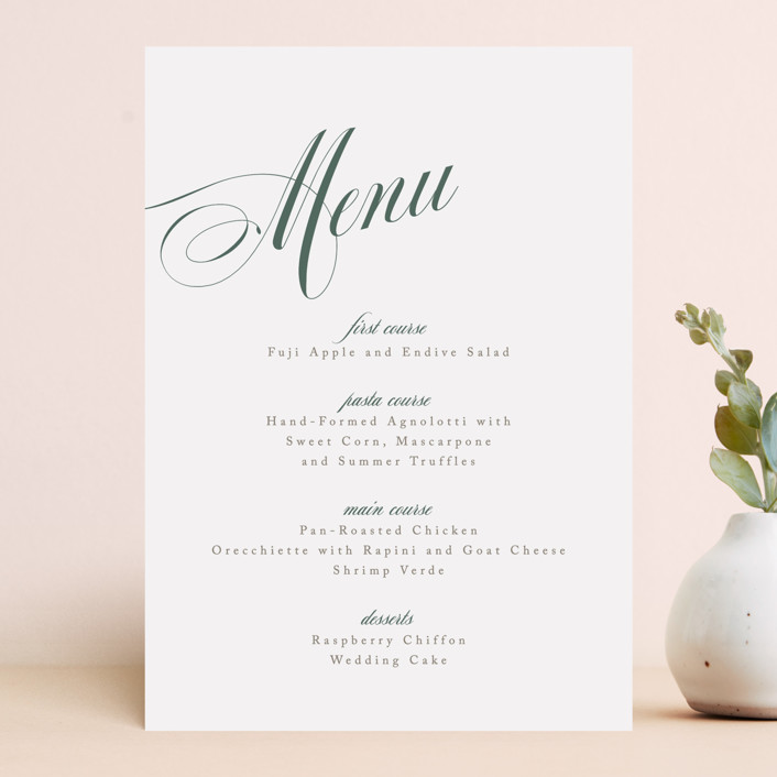 Roman Shade Menus by Carrie ONeal | Minted