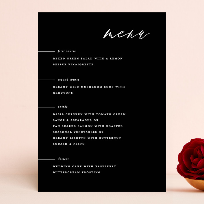 Villa Menus by Chryssi Tsoupanarias | Minted