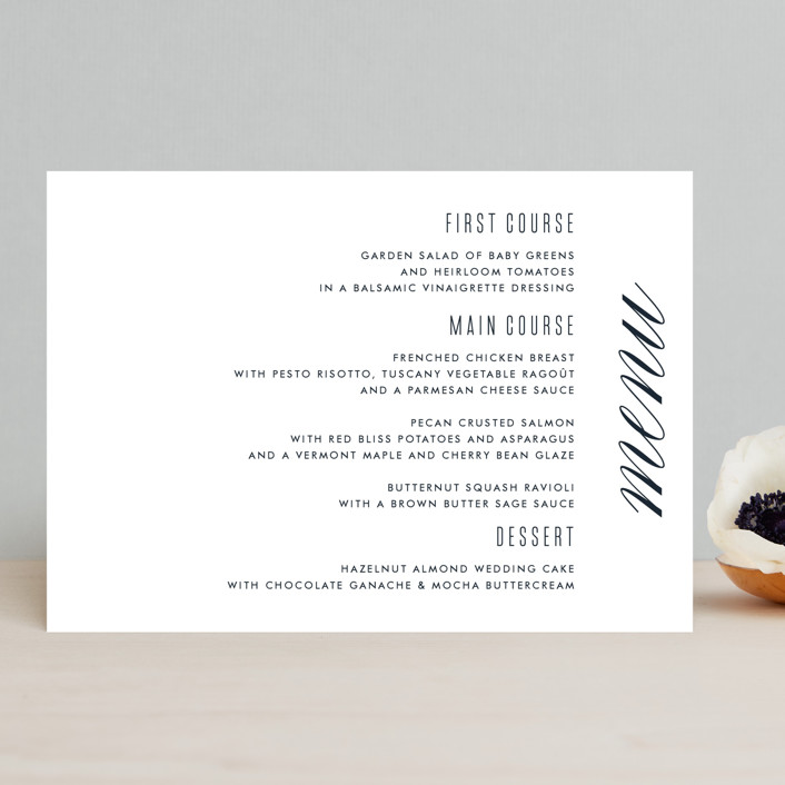 Swoop Menus by Jen Banks | Minted