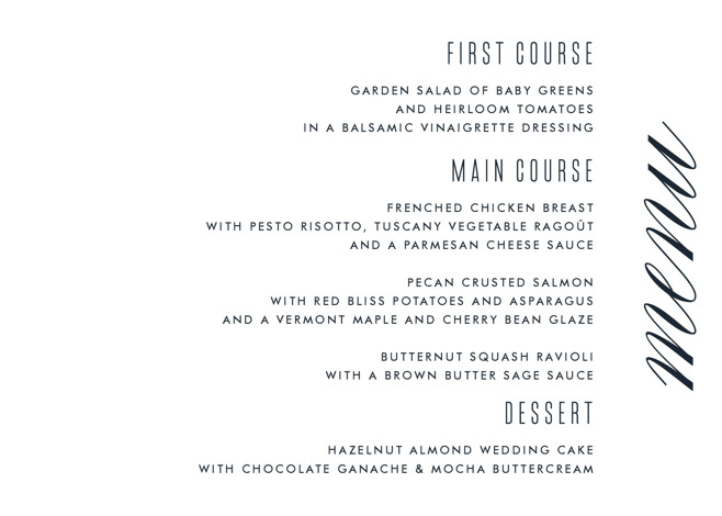 Swoop Menus by Jen Banks | Minted