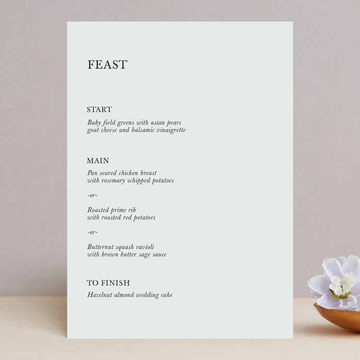 Catherine Menus by Kayla Dawson | Minted