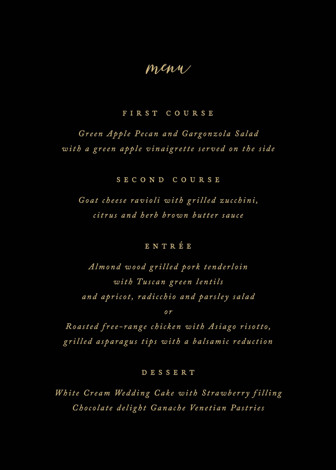 Desire Menus by Jennifer Postorino | Minted