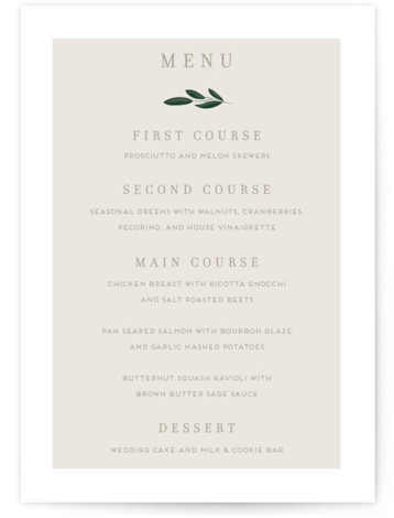 Watermark Menus by Kaydi Bishop | Minted