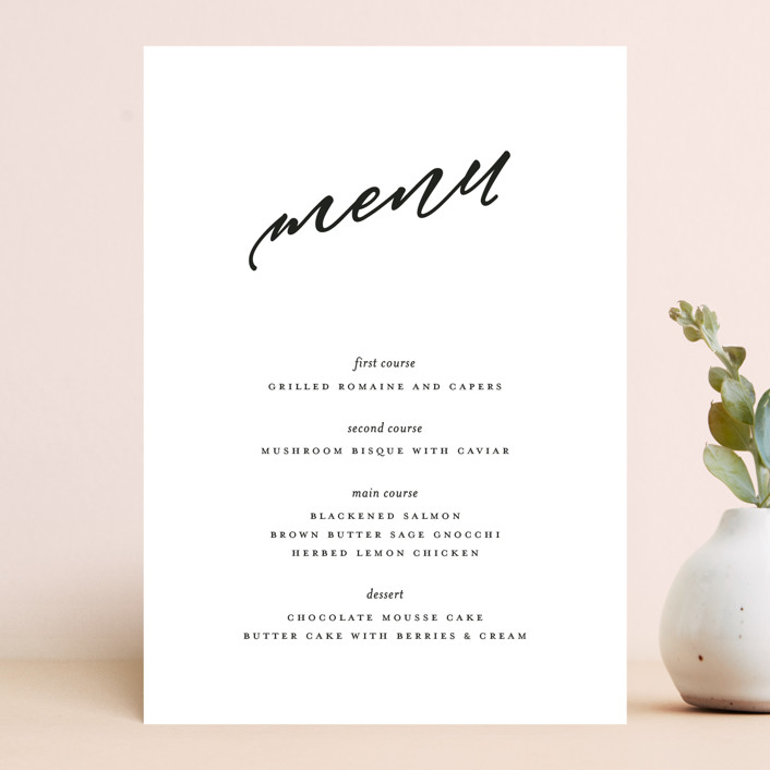 Why Knot Menus by Karen Glenn | Minted